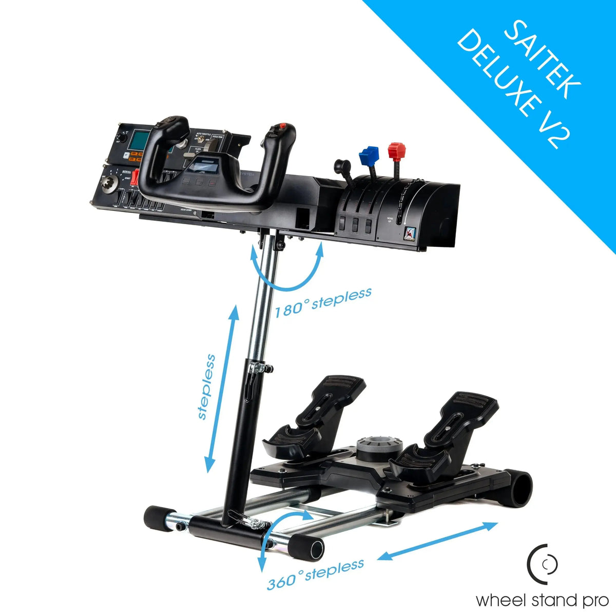 Wheel Stand Pro for Saitek Pro Flight Yoke System – Deluxe V2 - Sim ...