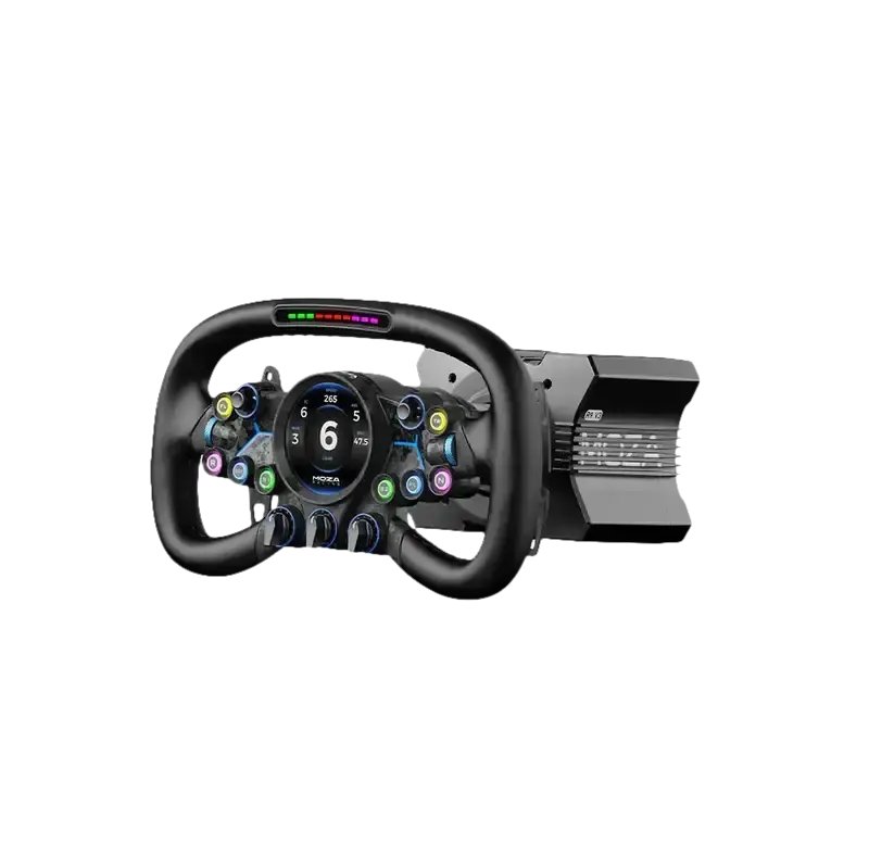 MOZA R9 Direct Drive Wheel Base V3 + Vision GS Steering Wheel Bundle ...